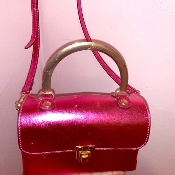 Bags | Hot Pink Clutch Purse With Strap | Poshmark